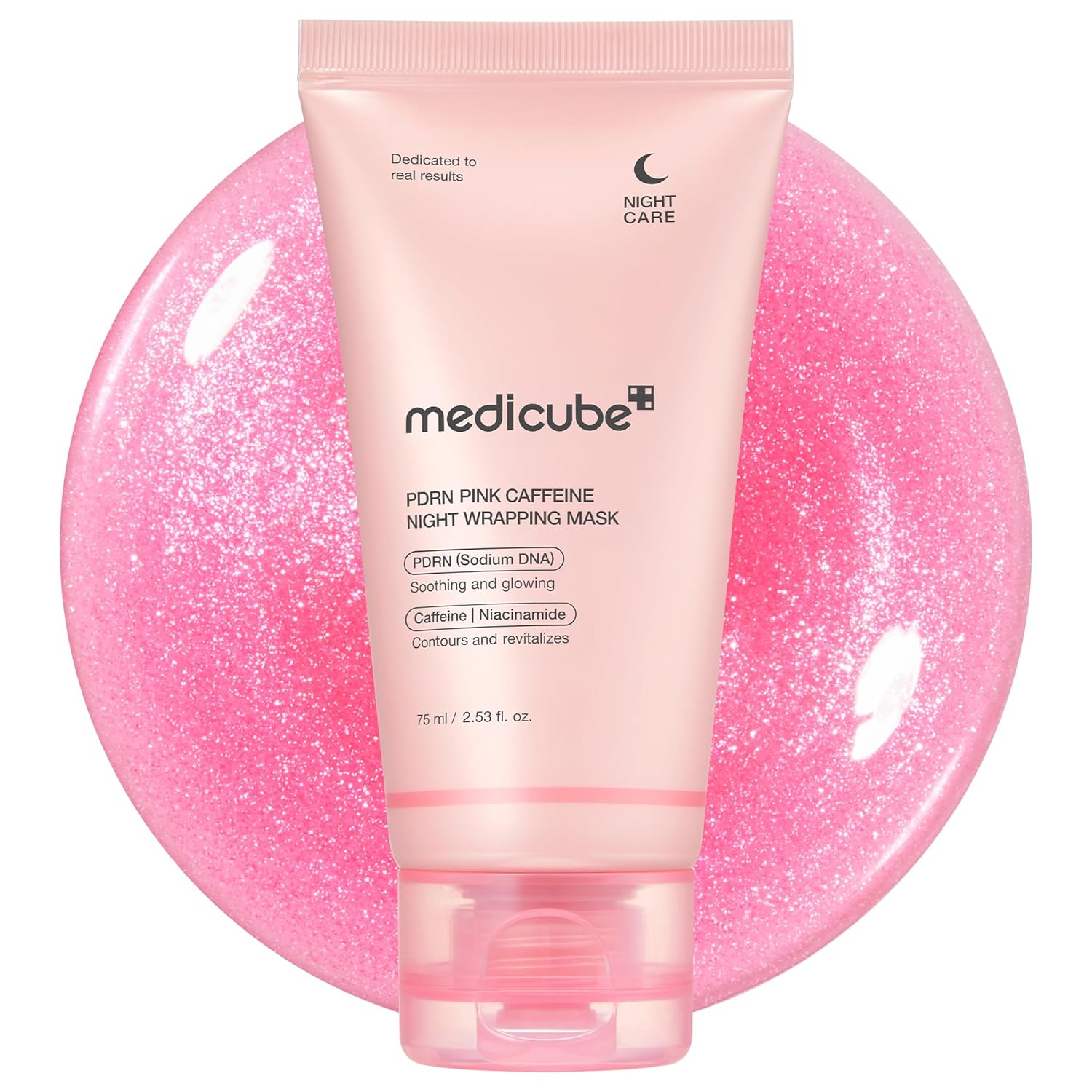 MEDICUBE - PDRN Pink Caffeine Night Wrapping Mask - Mascarilla Nocturna ...